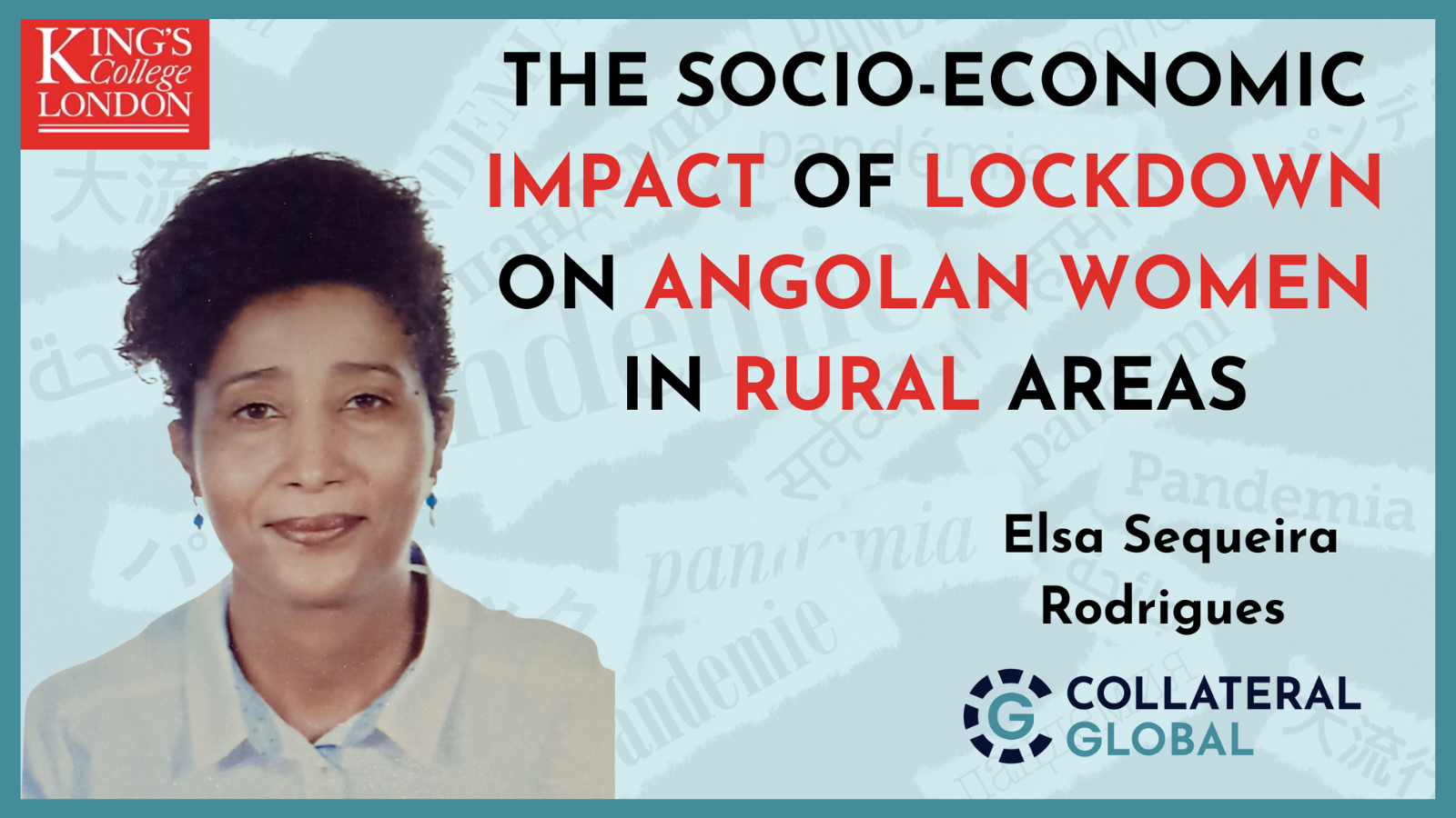 The socio-economic impact of lockdown on Angolan women in rural areas ...