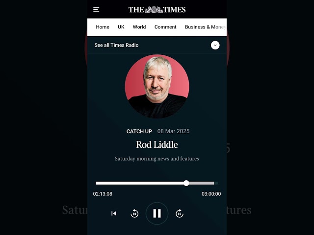 Times Radio - Sunetra Gupta - Rod Liddle. - Collateral Global